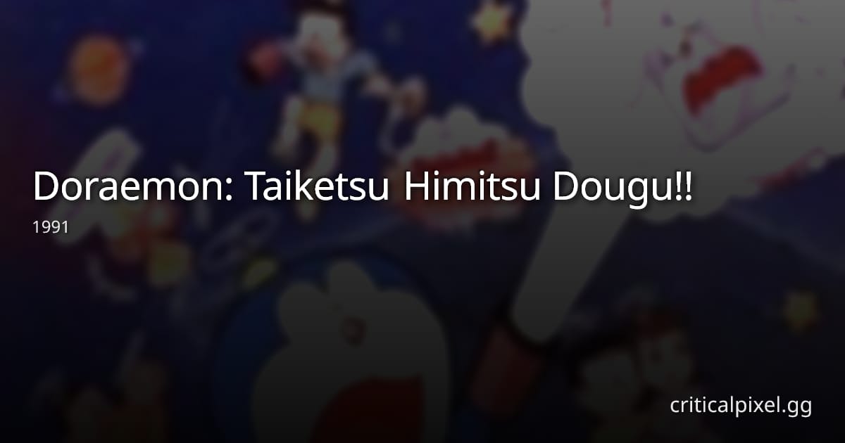 Doraemon: Taiketsu Himitsu Dougu!! - Reviews & PC Benchmarks ...